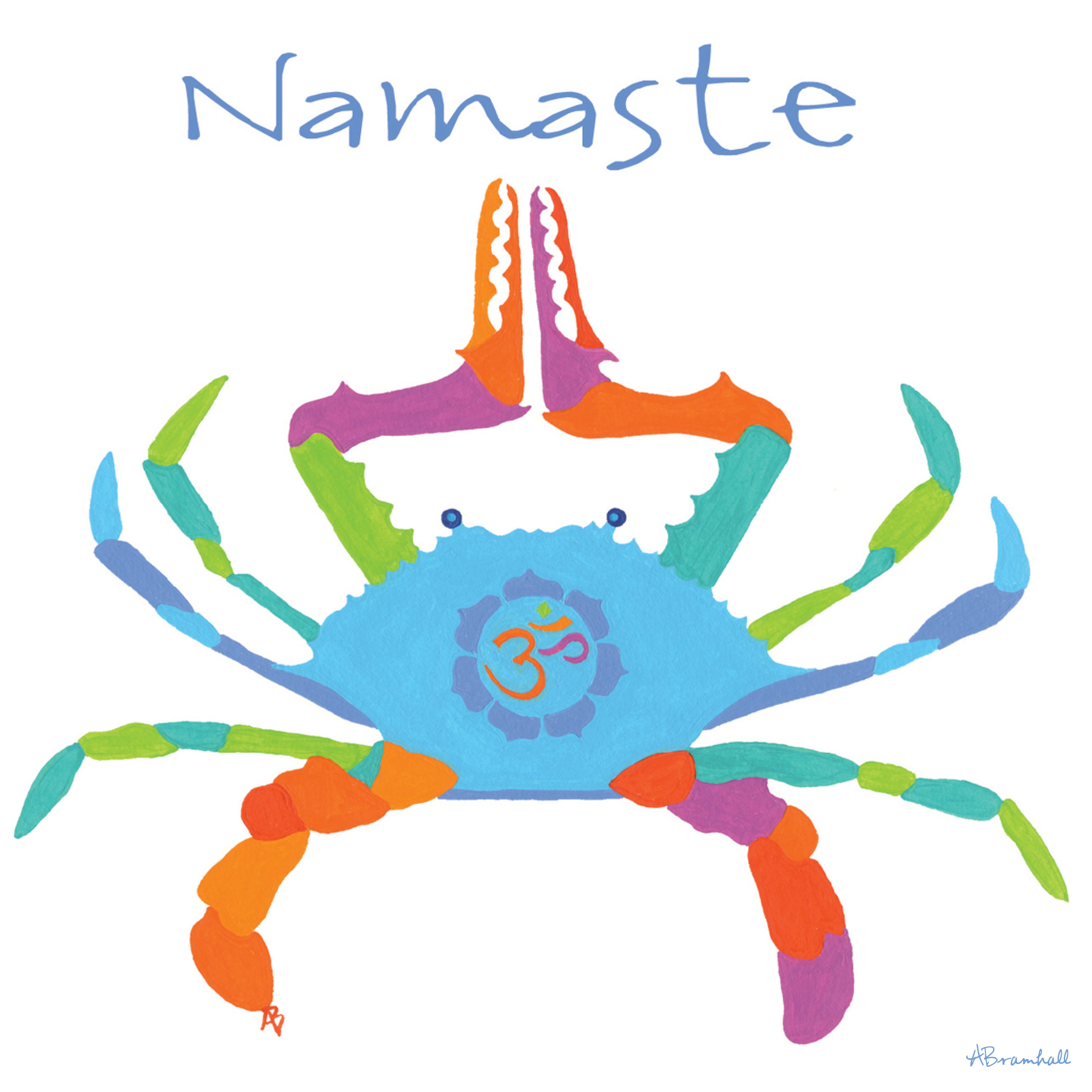 Namaste Crab Flour Sack Towel – FestiveFish