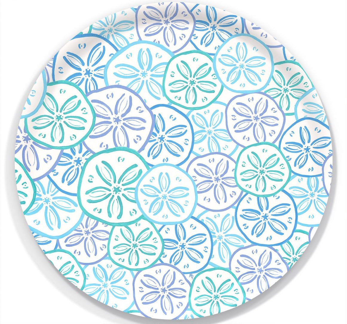 Large Round Tray: Sand Dollars – FestiveFish