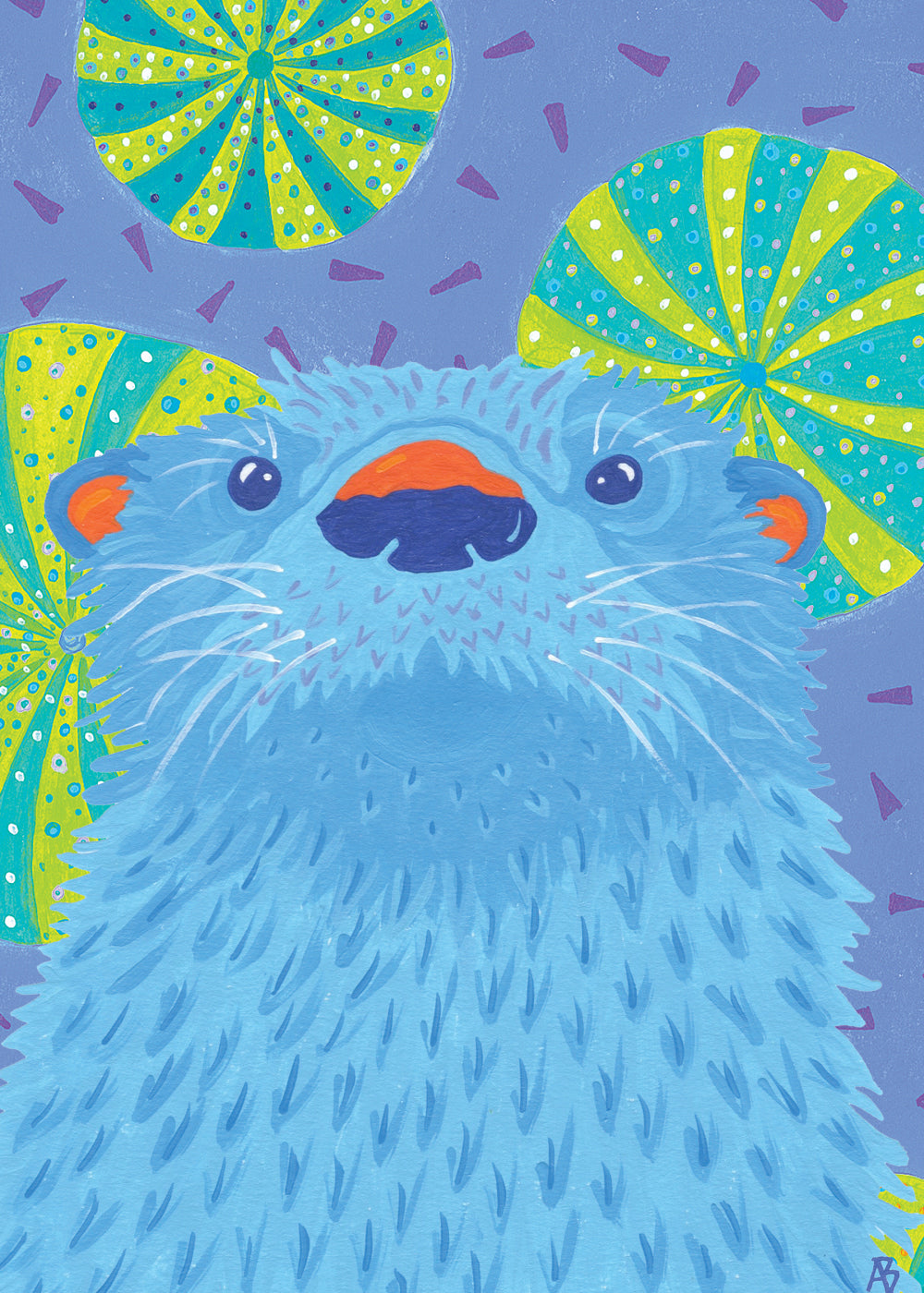 Blue Otter Card – FestiveFish