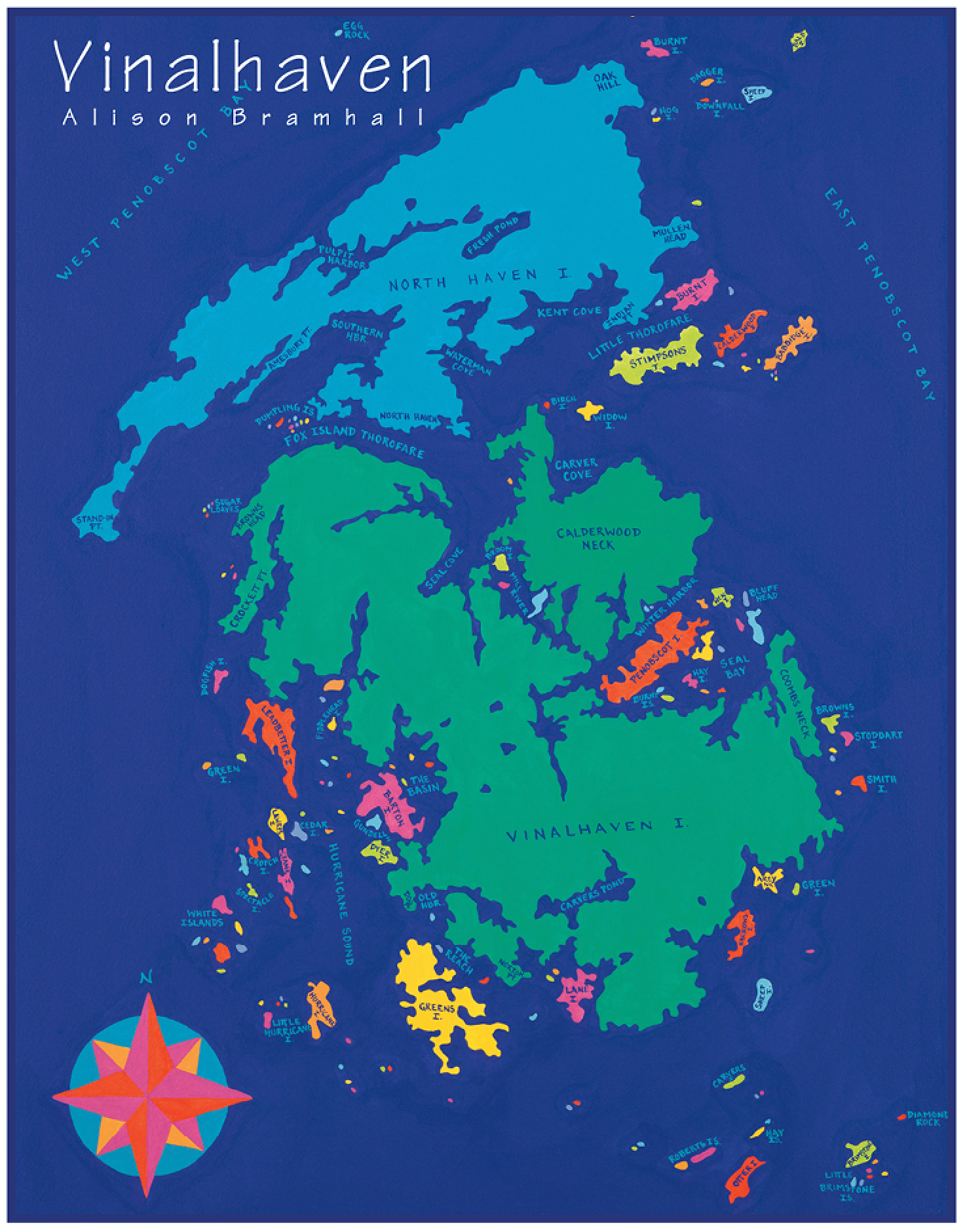 North/Vinalhaven, Maine Chart – FestiveFish